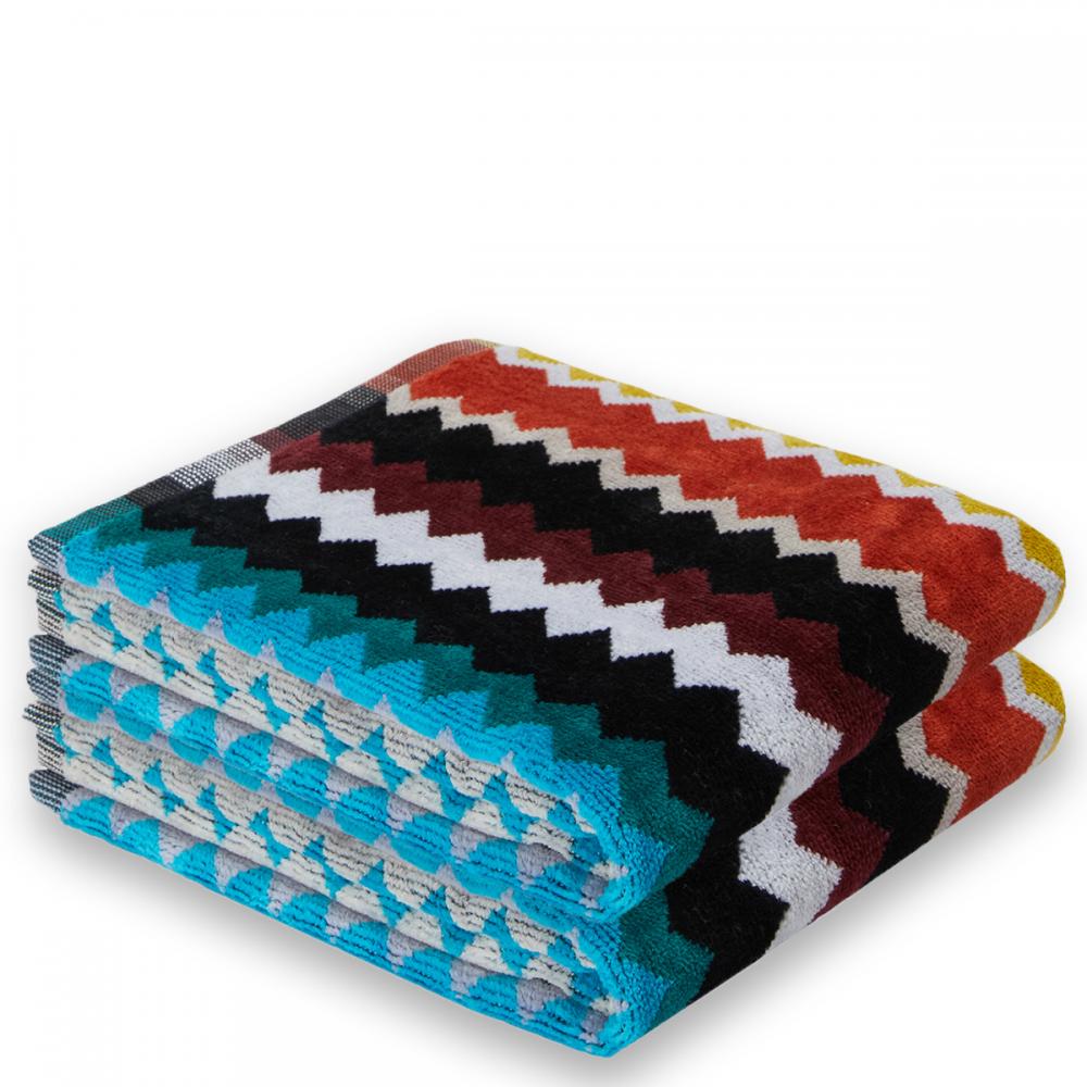 Missoni Milano Curt 100 2 towels set. The set includes 1 guest towel 40 70 cm and 1 hand towel 70 115 cm Home Vision